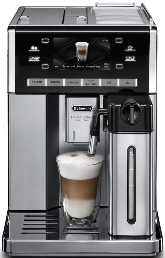 De Longhi PrimaDonna Exclusive ESAM 6900.M stainless steel buy coffee Maker prices reviews specifications price in stores USA Washington New York Las Vegas San Francisco Los Angeles Chicago